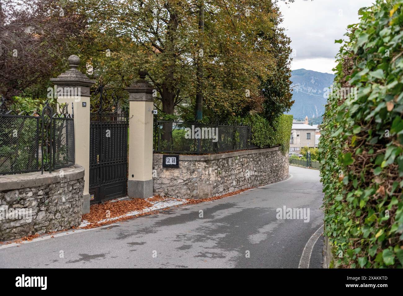 TREMEZZO, ITALY - OCTOBER 05, 2023 - Place of the execution of Italians ...