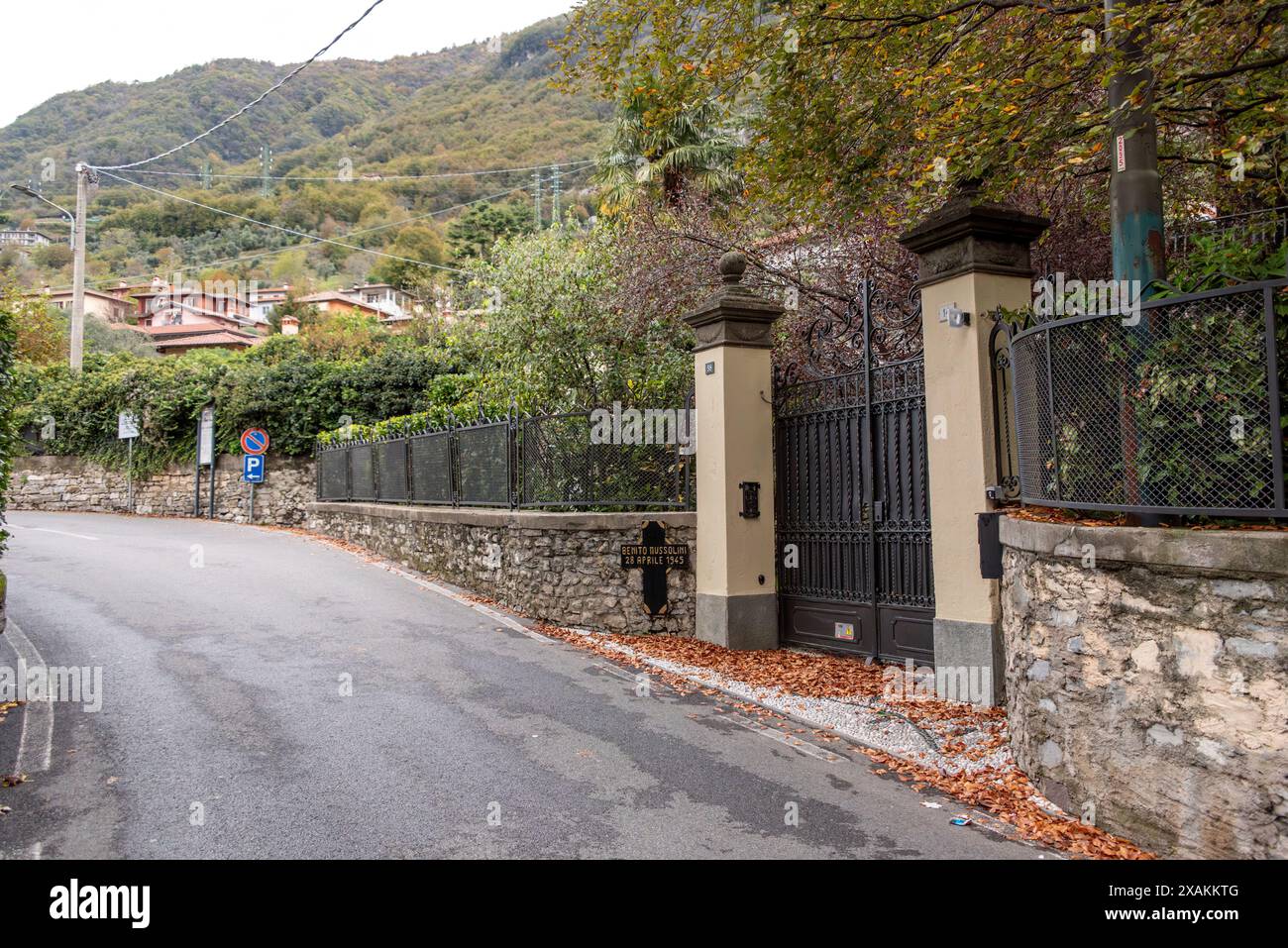 TREMEZZO, ITALY - OCTOBER 05, 2023 - Place of the execution of Italians ...