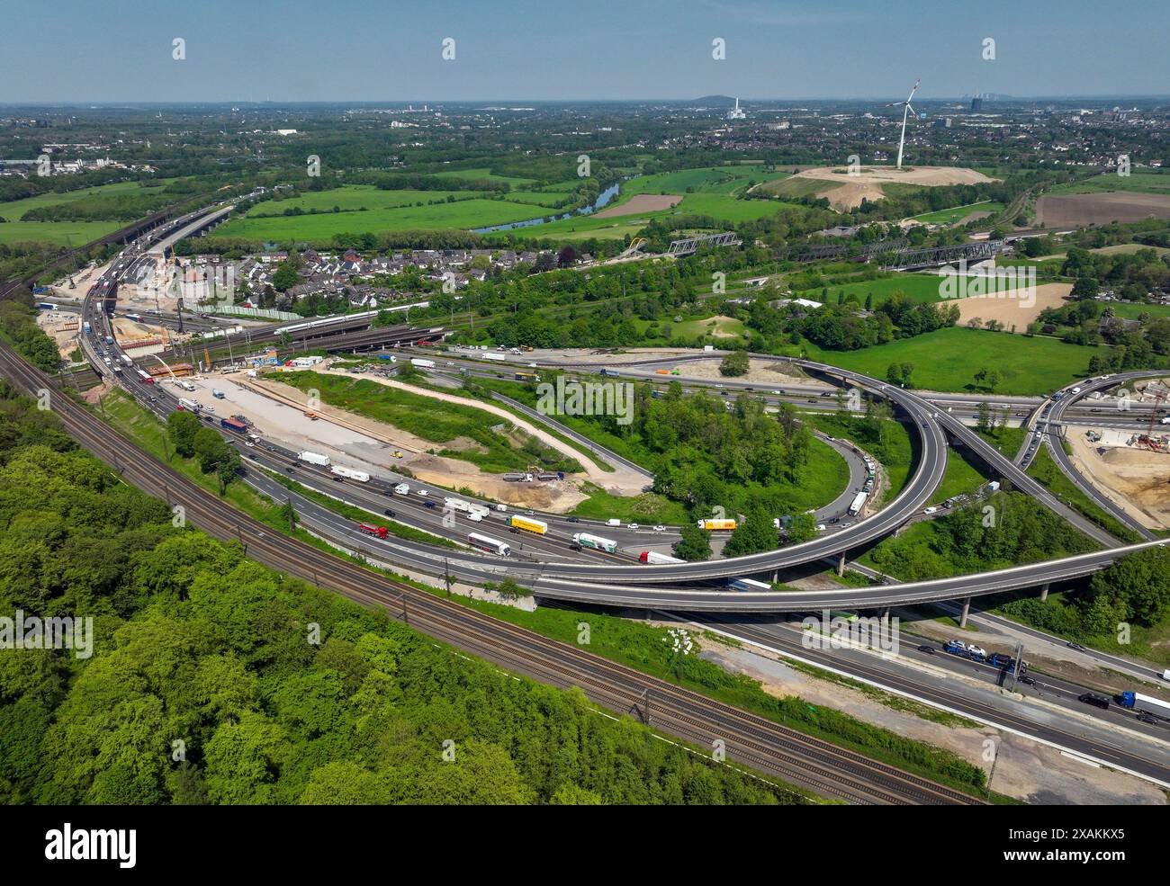 Duisburg-Kaiserberg interchange, North Rhine-Westphalia, Germany Stock ...