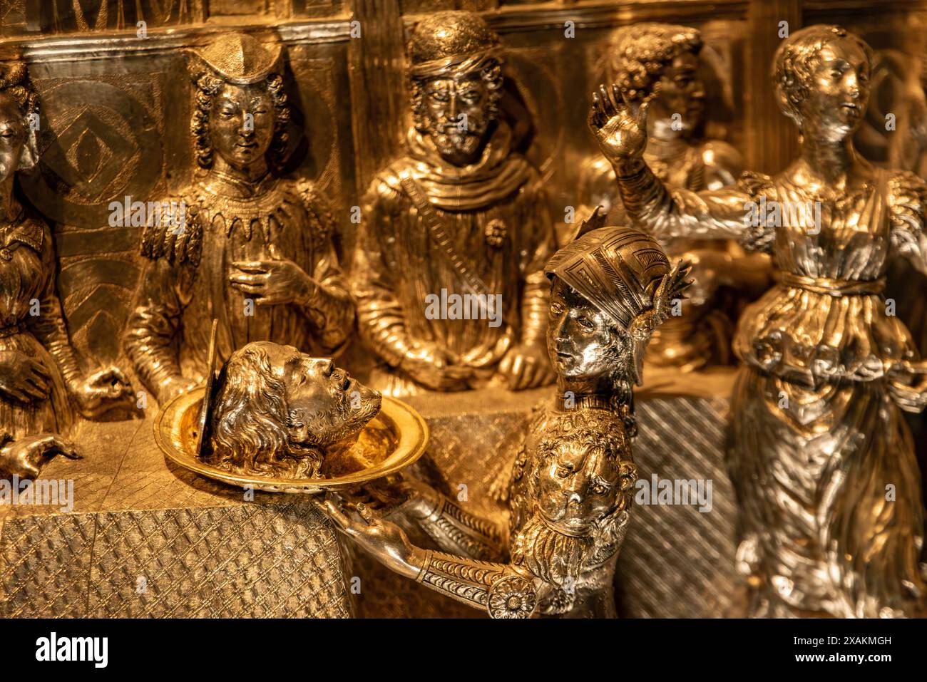 Scenes of St Johns life on the famous Silver Altar of San Giovanni in ...