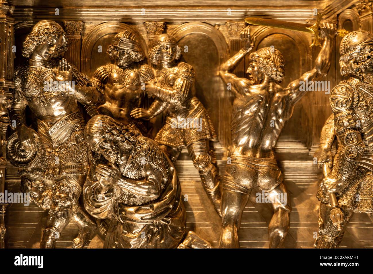 Scenes of St Johns life on the famous Silver Altar of San Giovanni in ...