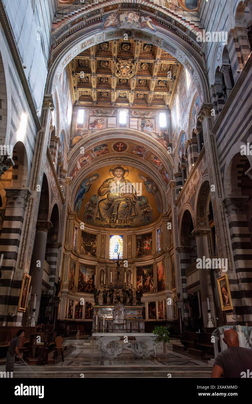 Inside the famous cathedral in Pisa Stock Photo - Alamy
