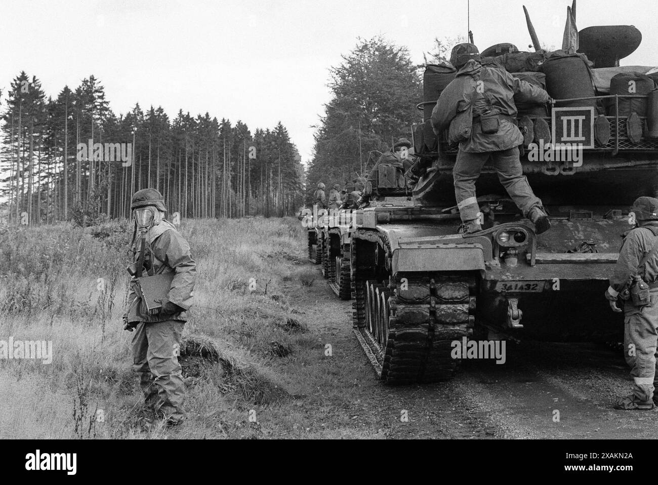 American soldiers at gas masks hi-res stock photography and images - Alamy