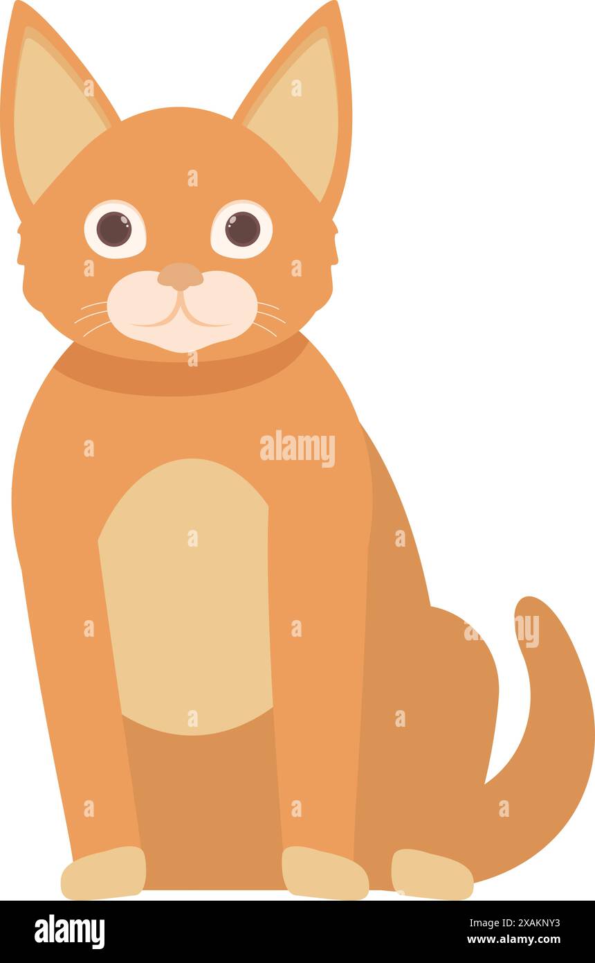 Cat sitting upright Stock Vector Images - Alamy