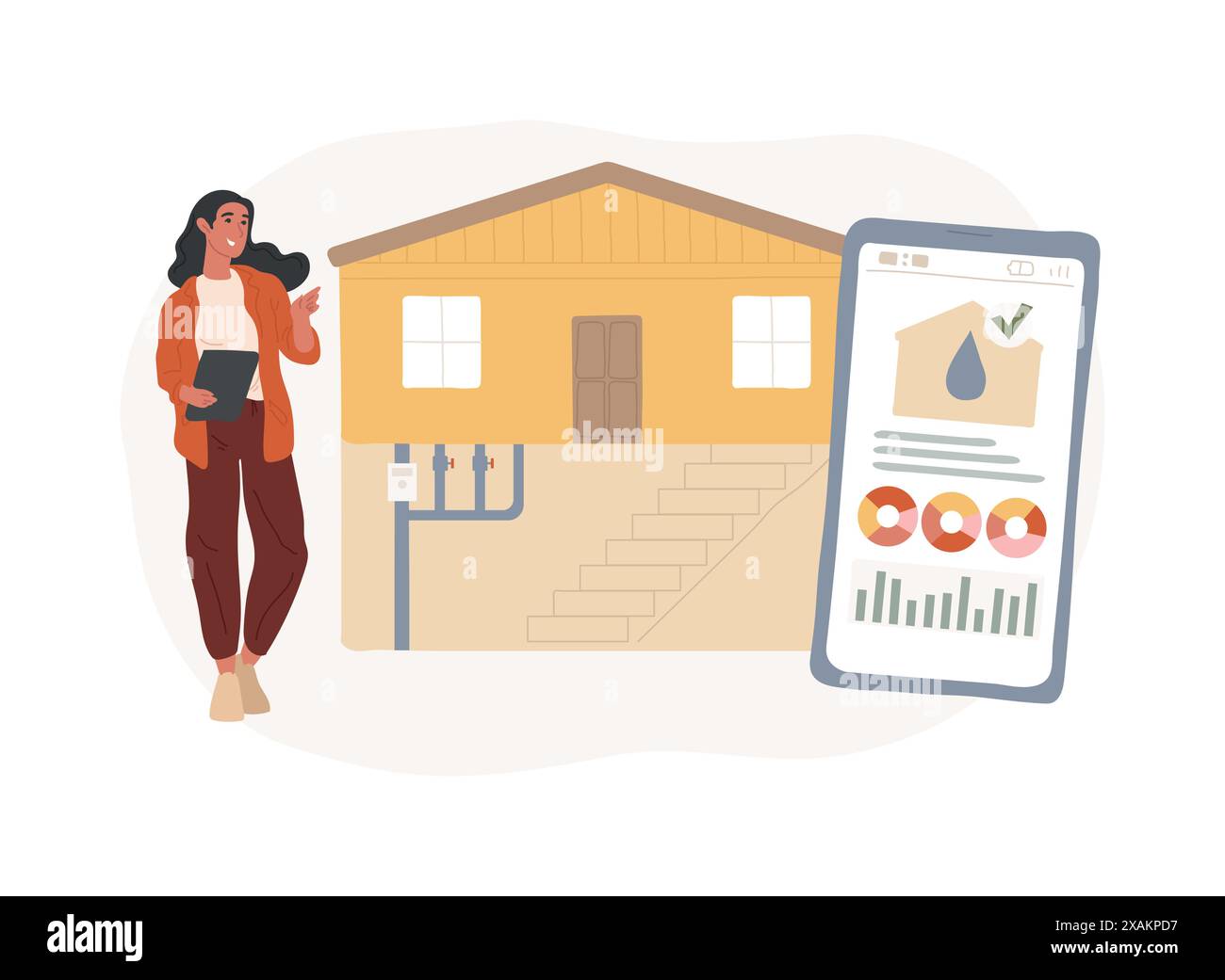 Water Contamination Detection System Isolated Concept Vector