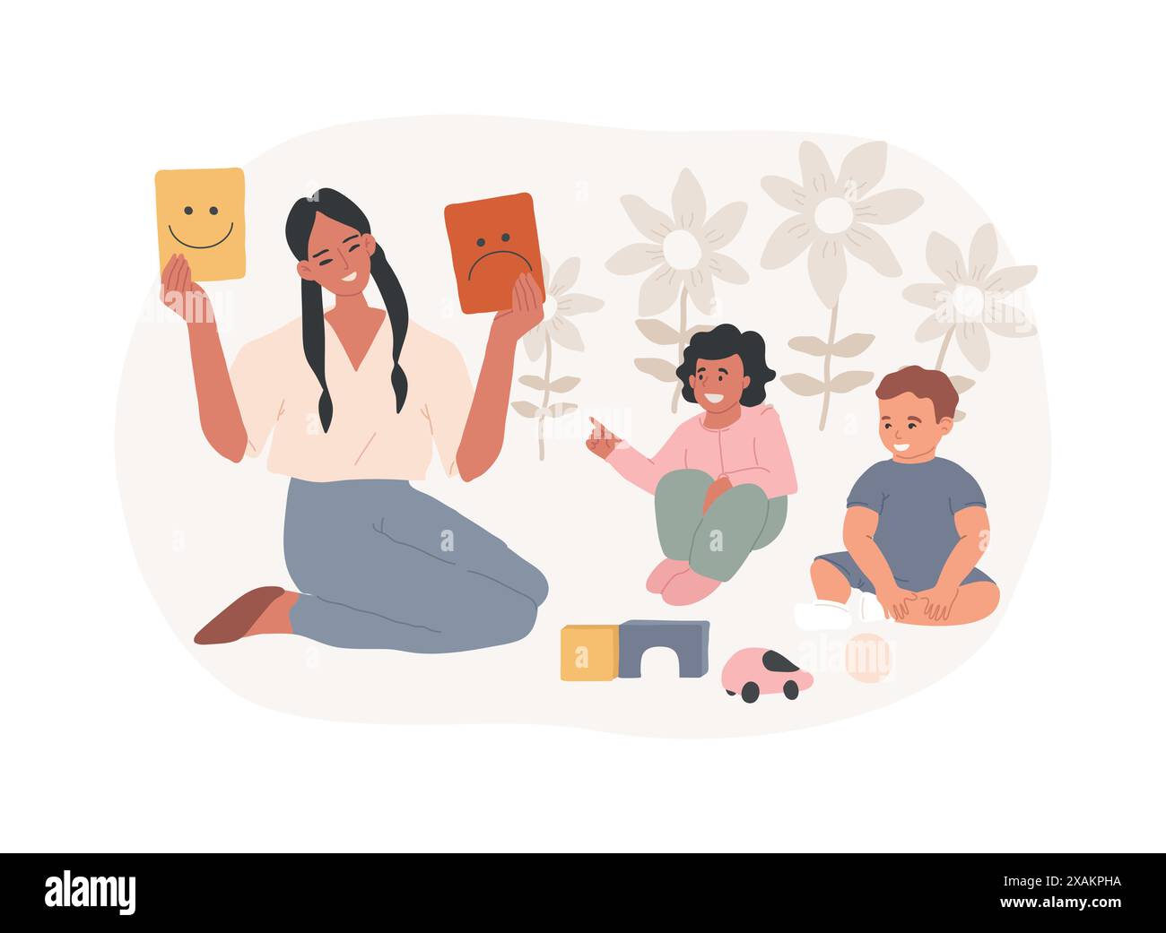Social-emotional development isolated concept vector illustration Stock ...