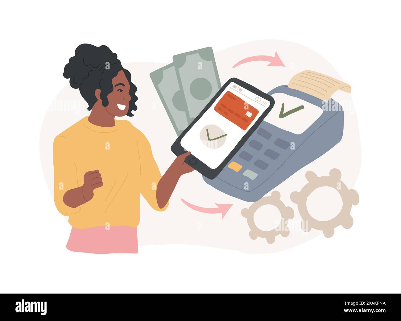 Payment processing isolated concept vector illustration Stock Vector ...