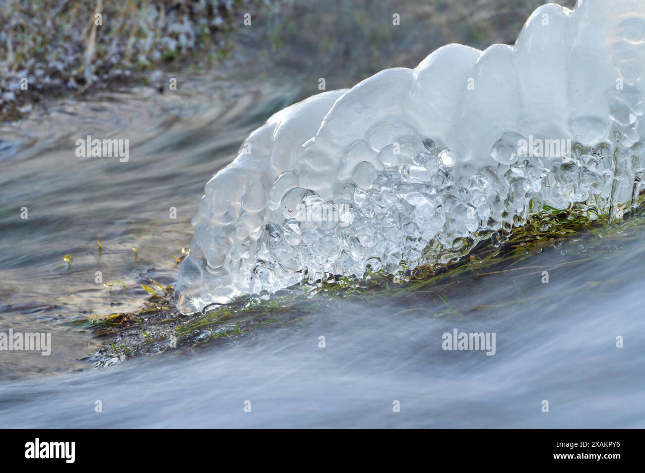Frozen brook with ice structures hi-res stock photography and images ...