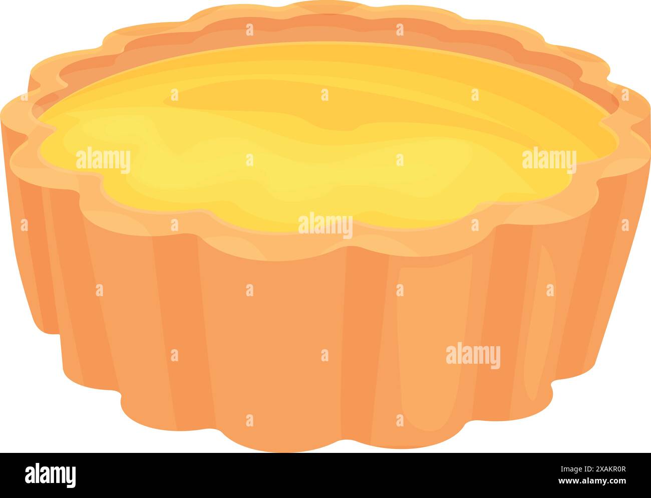 Freshly baked egg tart is a perfect dessert for your tea party Stock ...