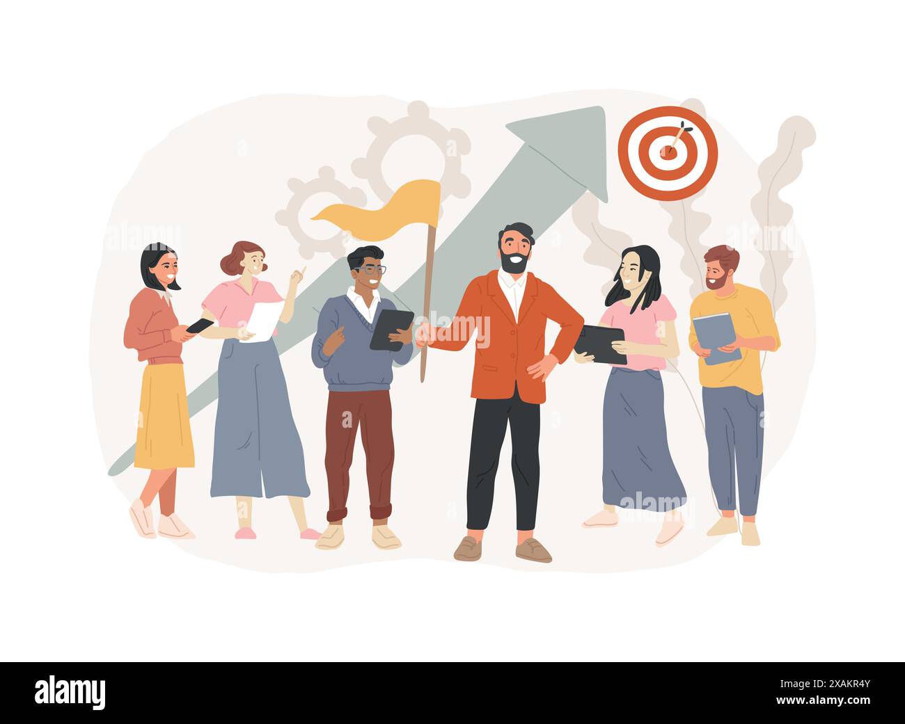 Leadership isolated concept vector illustration Stock Vector Image ...