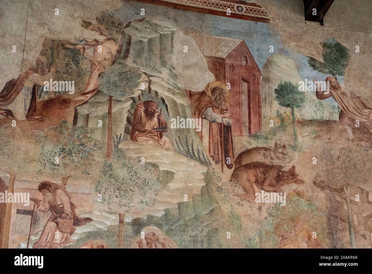 The Thebaid Fresco at the famous Camposanto cemetery near the cathedral ...