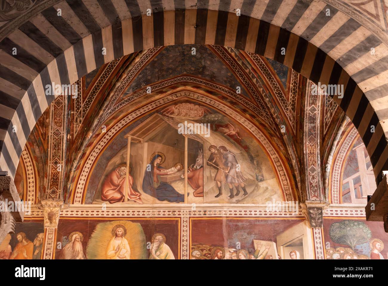 Iconic renaissance architecture and frescoes in the cathedral of San ...