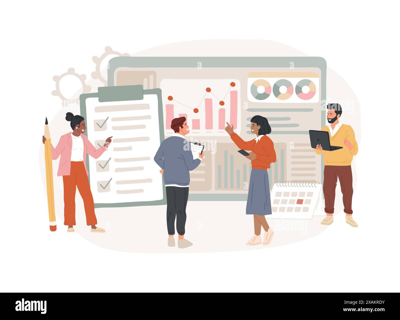 Workflow isolated concept vector illustration Stock Vector Image & Art ...