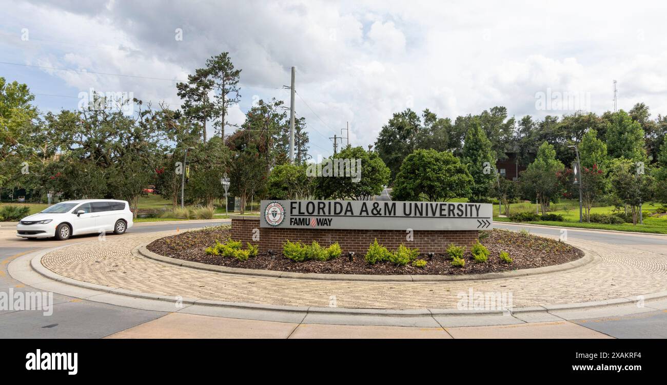 The roundabout at FAMU Way is seen on the Florida A&M University campus ...