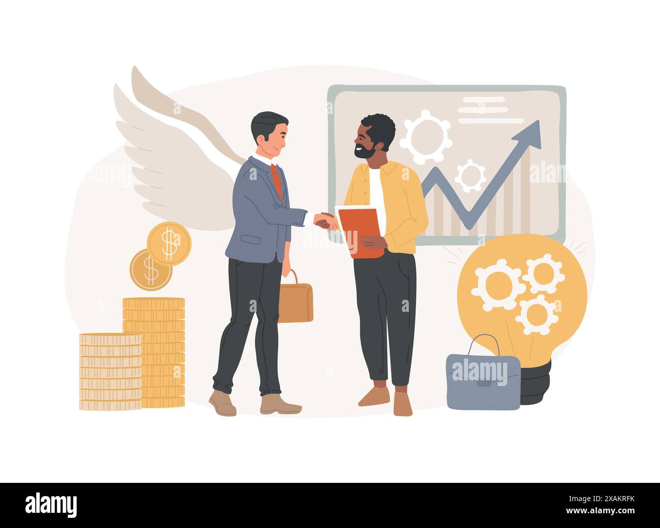 Angel investor isolated concept vector illustration Stock Vector Image ...
