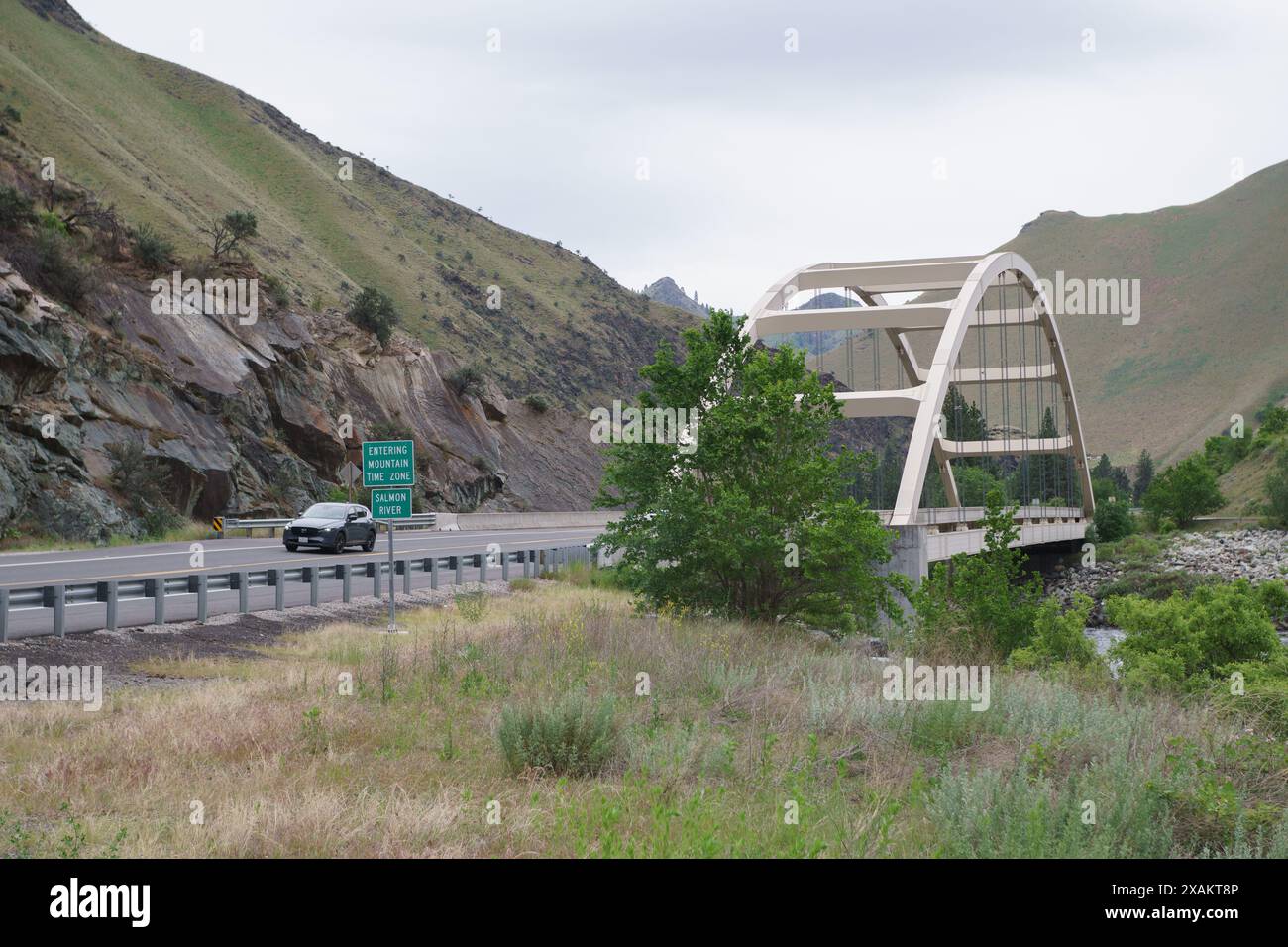 Riggins Time Zone Bridge, Goff Bridge, Highway 95, Salmon River, Idaho ...