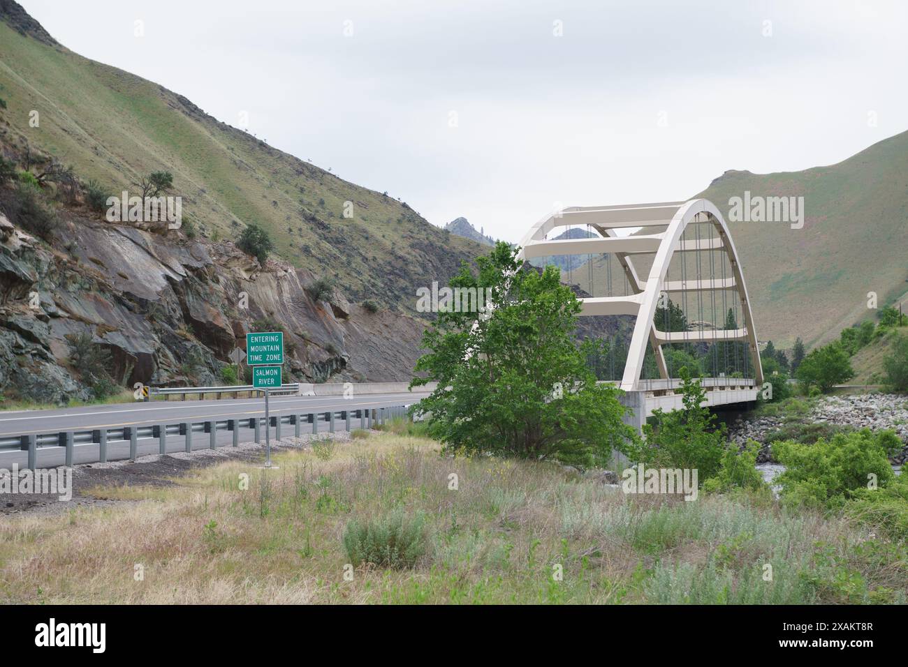 Riggins Time Zone Bridge, Goff Bridge, Highway 95, Salmon River, Idaho ...