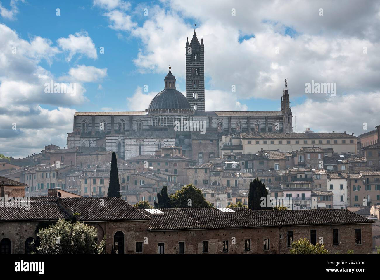 Panoramic view of the historic city of Siena, Italy Stock Photo - Alamy