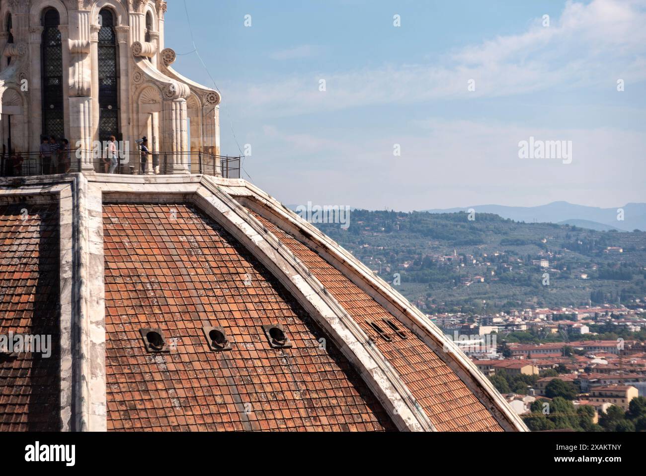 The giant cupola of the cathedral Santa Maria del Fiore in Florence ...