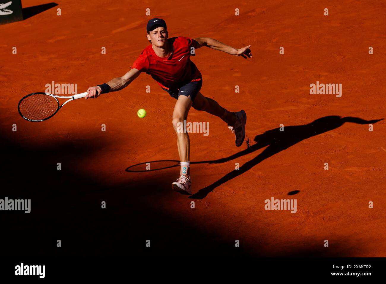 Paris, France. 7th June, 2024. Tennis player Yannik Sinner from Italy ...