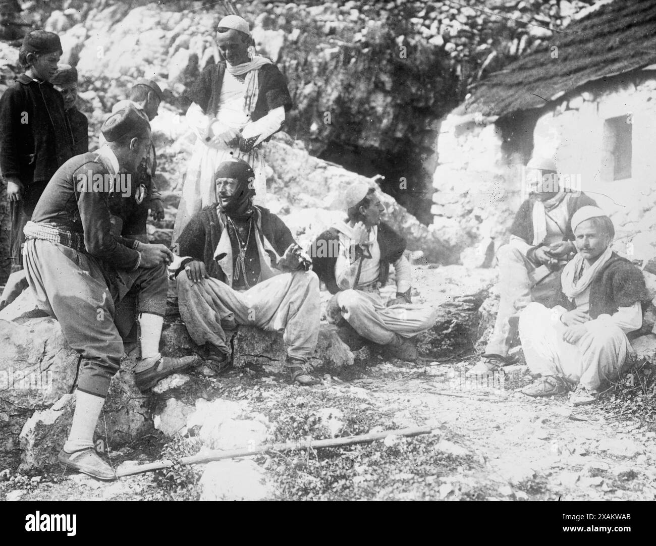 Montenegro - an outpost of the Malissori, between c1910 and c1915 ...
