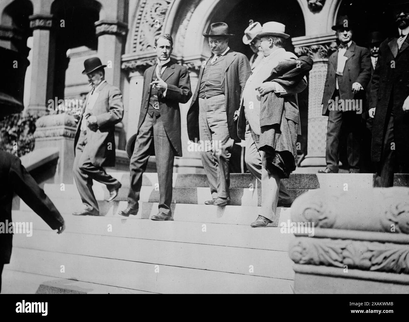 HADLEY, HERBERT SPENCER. GOVERNOR OF MISSOURI, 1909-1913. RIGHT, WITH ...