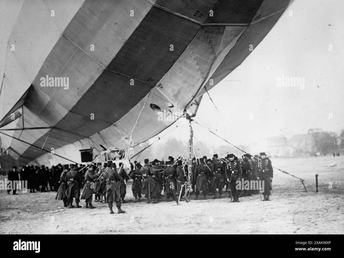 Zeppelin III at Luneville, 1913. Probably shows the German war ...
