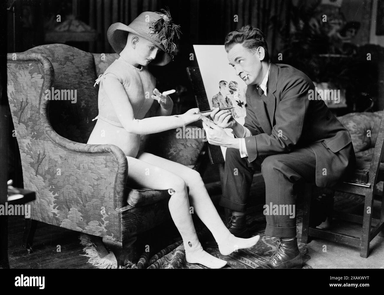 Jas. Montgomery Flagg, 1913. Shows illustrator and artist James Montgomery Flagg (1877-1960 ...