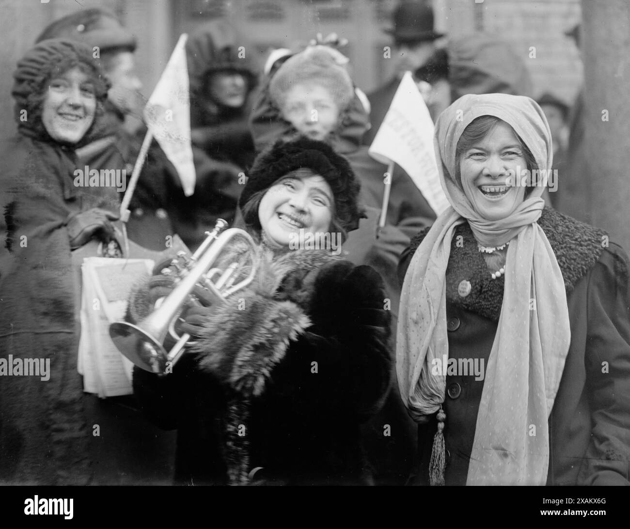 Rose Sanderson [i.e., Sanderman], 1913. Shows suffragists Rose ...