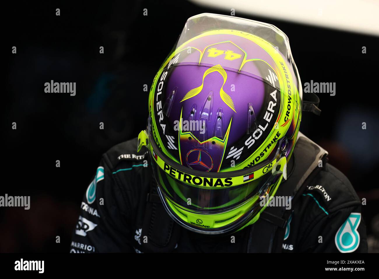 Montreal, Canada. 07th June, 2024. Lewis Hamilton (GBR) Mercedes AMG F1 ...