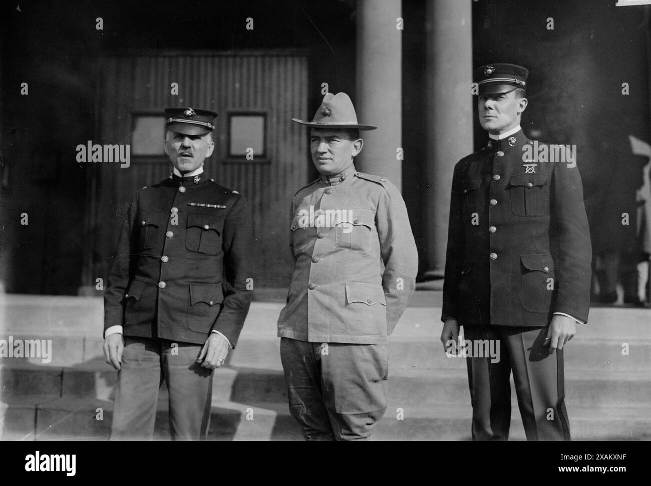 Col. Barnett - Col. LeJeune - Col. Powers, 1913. Shows Major General ...