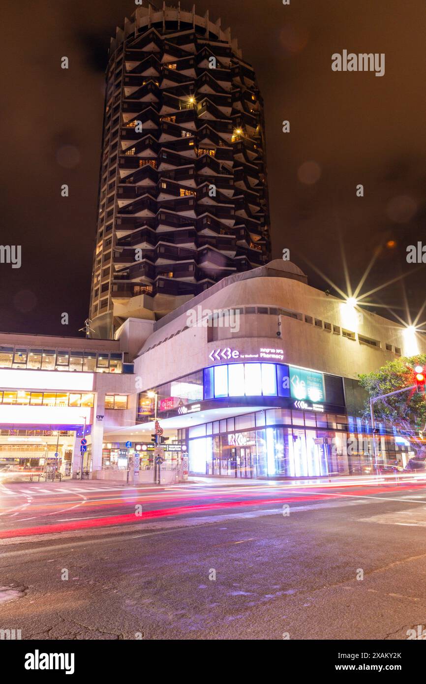 Tel Aviv, Israel - October 3, 2023 - Exterior view of the Dizengoff ...