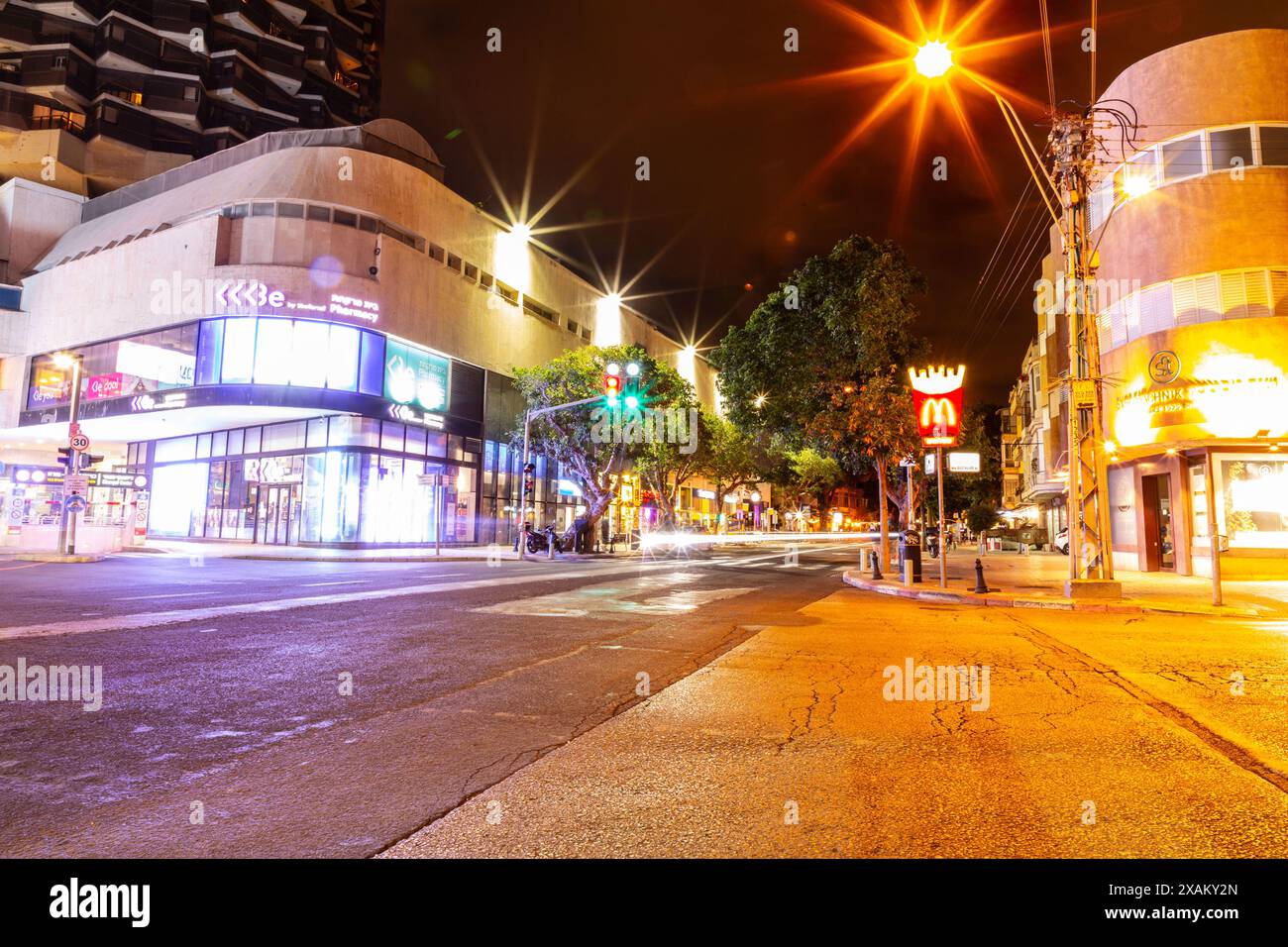 Tel Aviv, Israel - October 3, 2023 - Exterior view of the Dizengoff ...