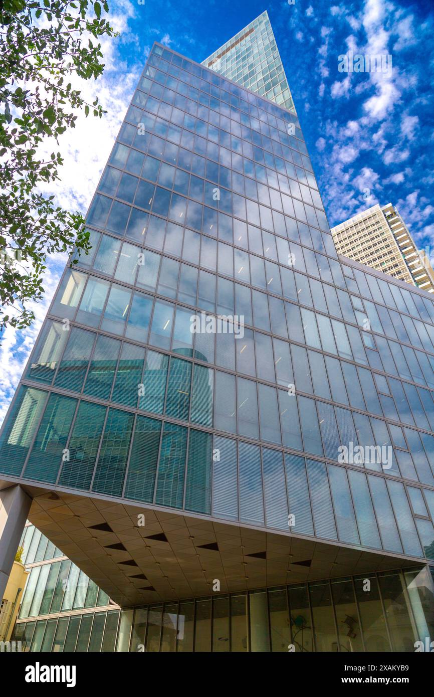 Tel Aviv, Israel - OCT 2, 2023 - The headquarters building of FIBI, the ...