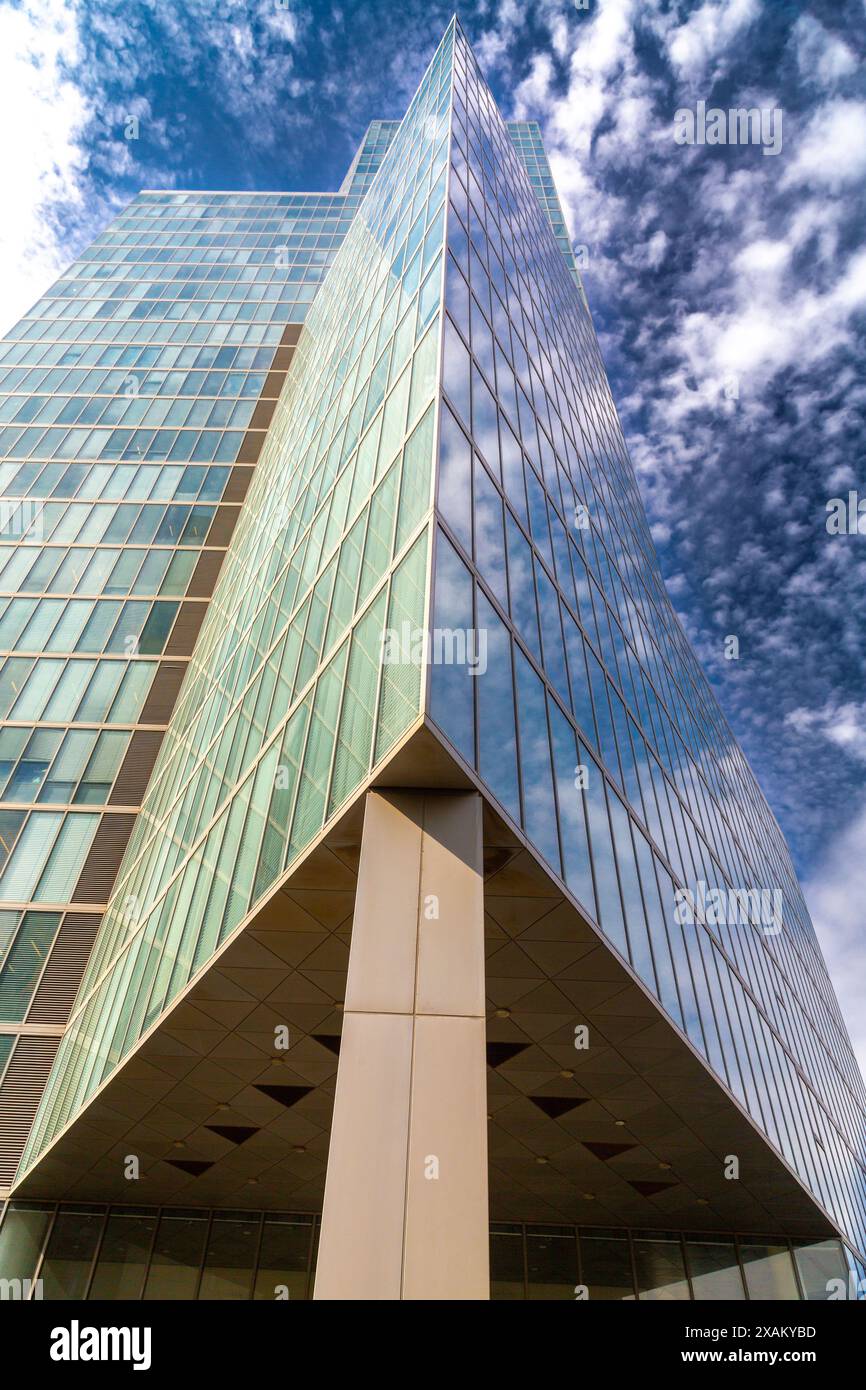 Tel Aviv, Israel - OCT 2, 2023 - The headquarters building of FIBI, the ...