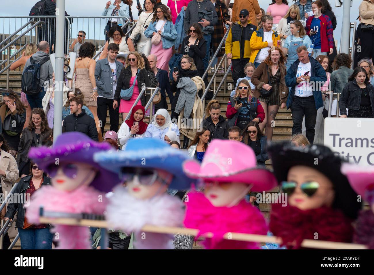 Edinburgh, Scotland, UK. 7th June 2024. Thousands of Taylor Swift fans ...