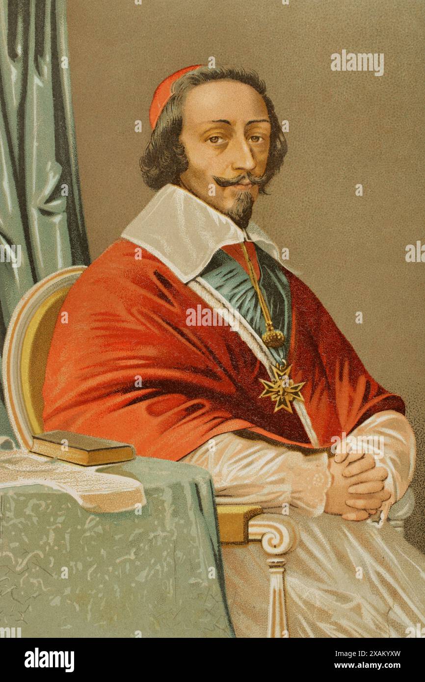 Cardinal de Richelieu (Armand Jean du Plessis) (1585-1642). French ...