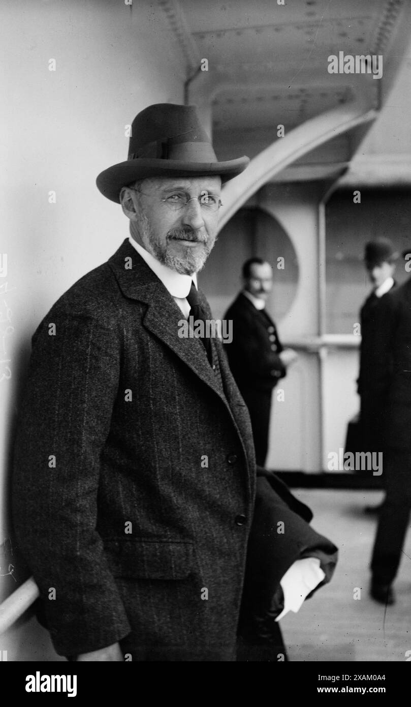 Sir Cecil Spring Rice, 1913. Shows English diplomat Sir Cecil Arthur ...