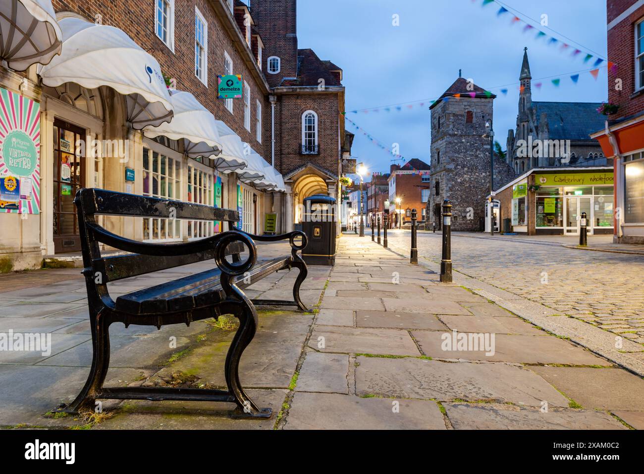 Evening on Burgate in Cantebury, Kent, England Stock Photo - Alamy