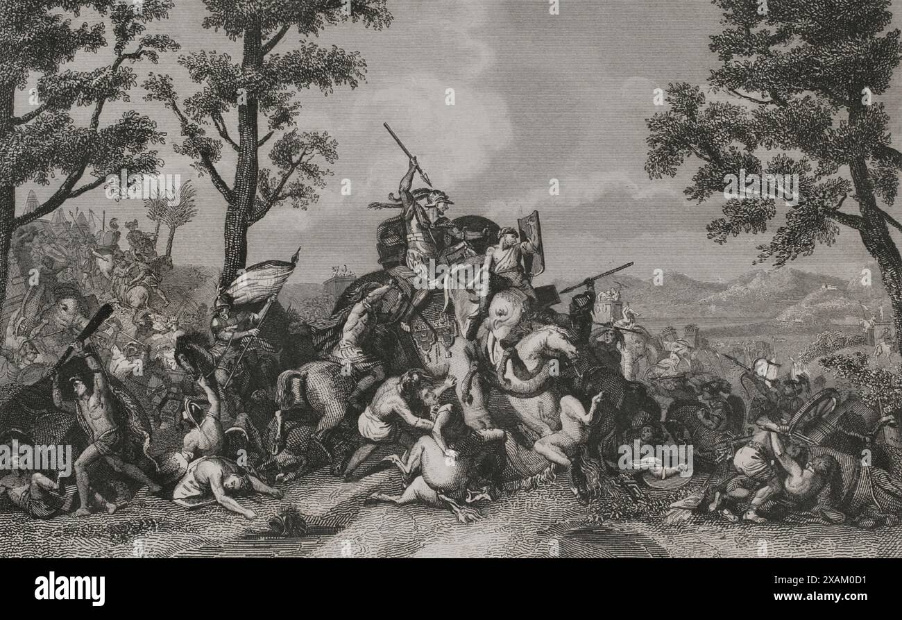 Battle of the Hydaspes (326 BC). Battle between Alexander the Great and ...