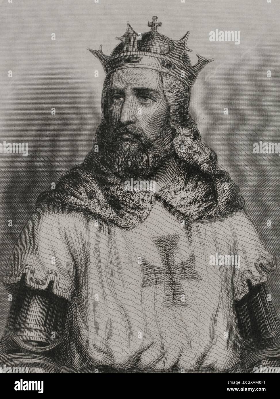 Godfrey of Bouillon (1060-1100). Military leader during the First ...