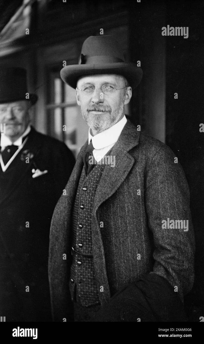 Sir Cecil Spring Rice, 1913. Shows English diplomat Sir Cecil Arthur ...