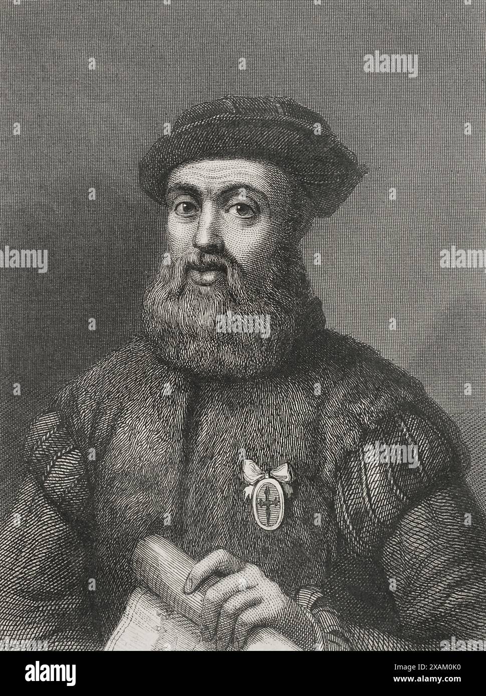 Ferdinand Magellan (1480-1521). Portuguese explorer. Portrait ...