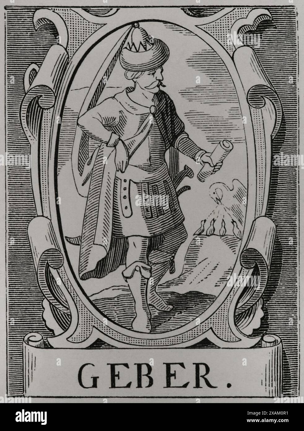 Jabir ibn Hayyan, known in Europe as Geber (721-815). Muslim scientist ...