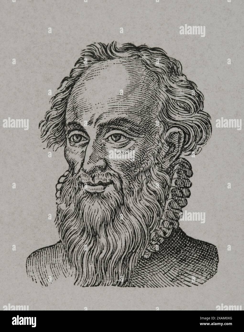 Charles Dumoulin (1500-1566). French jurist. Portrait. Engraving ...