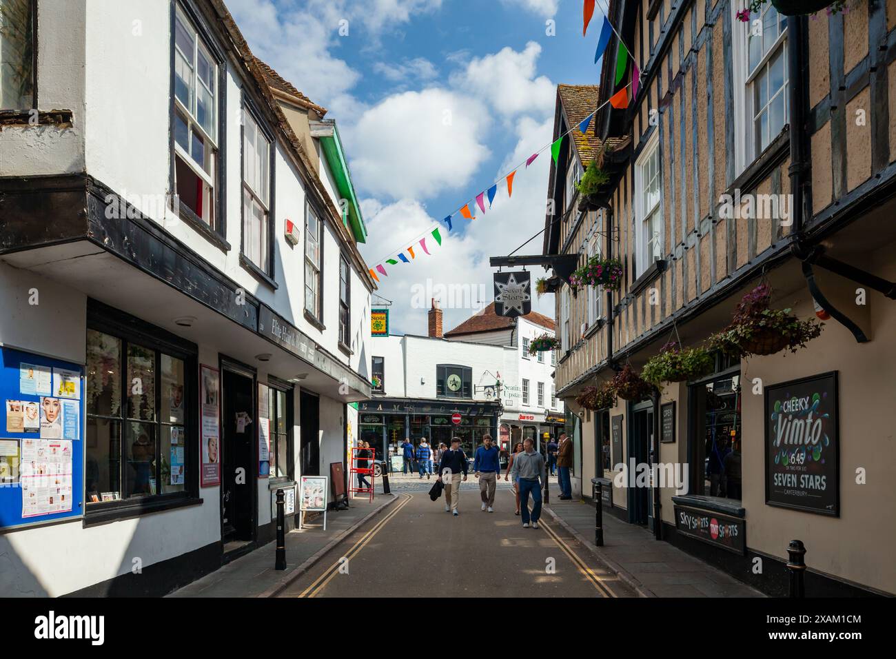 Spring day in Canterbury city centre, Kent, England Stock Photo - Alamy