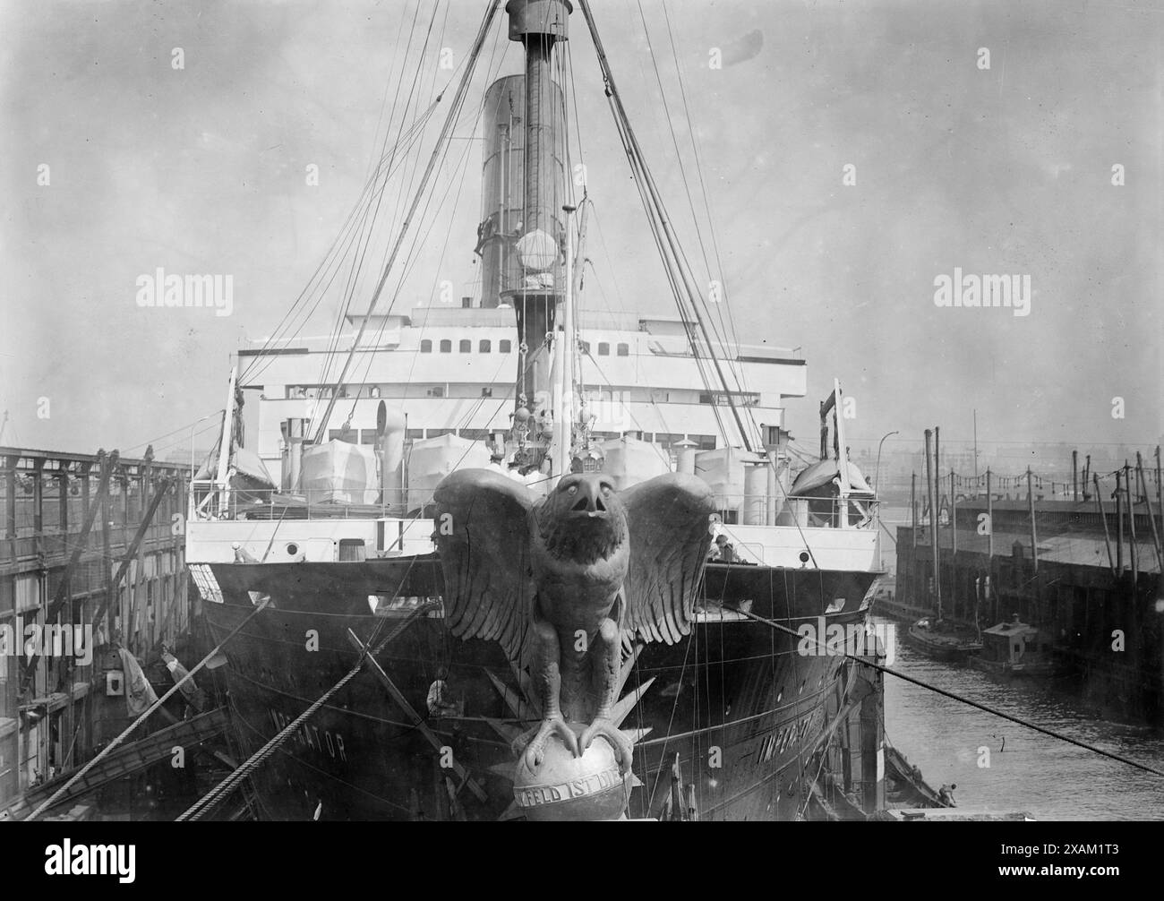IMPERATOR, between c1910 and c1915. Shows the S.S. Imperator, an ocean ...