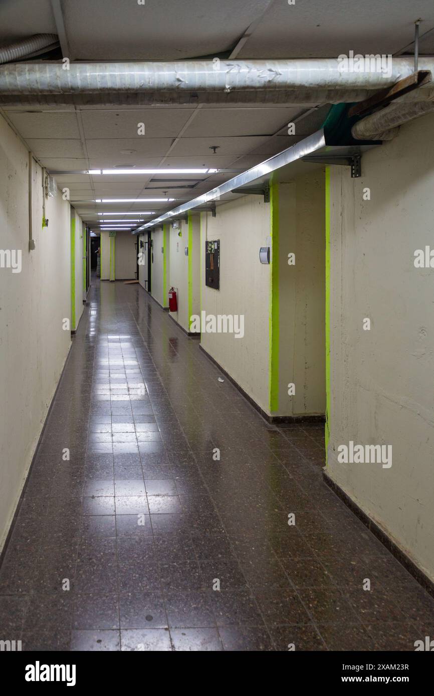 Tel Aviv, Israel - October 27, 2023 - Typical Israeli bomb shelter ...