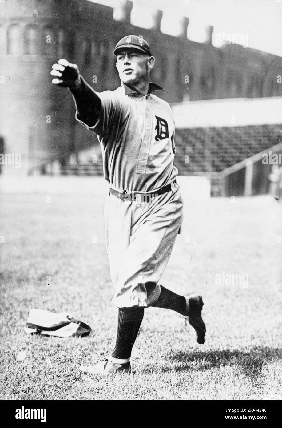 Pitcher baseball player white uniform Black and White Stock Photos ...