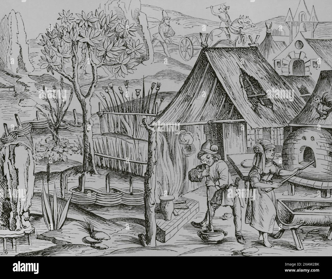 Medieval peasants house hi-res stock photography and images - Alamy